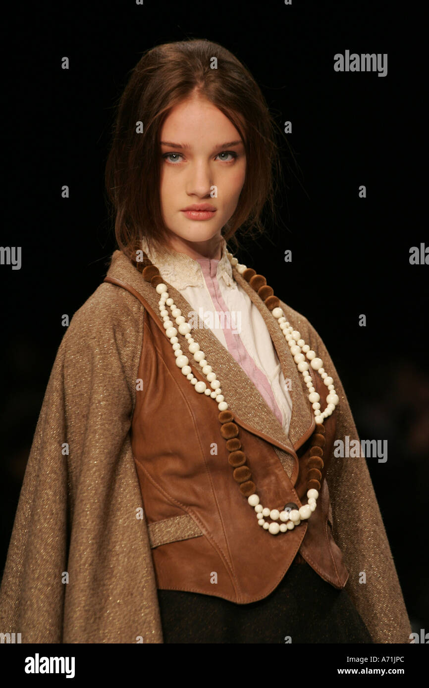Model wearing Bora Aksu at London Fashion Week, Autumn/Winter 2006 ...