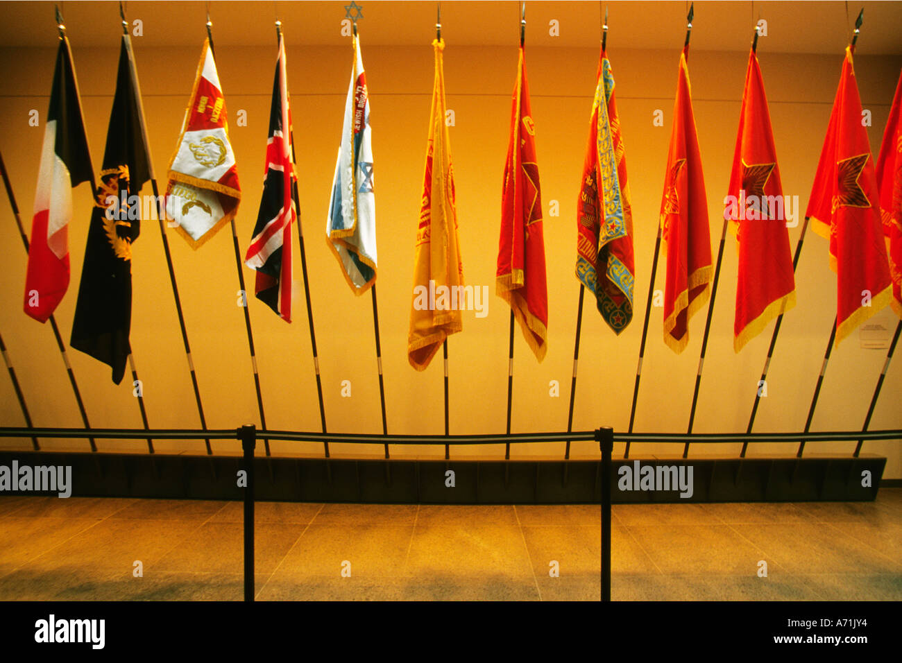 Flags of liberated concentration camps hi-res stock photography and ...