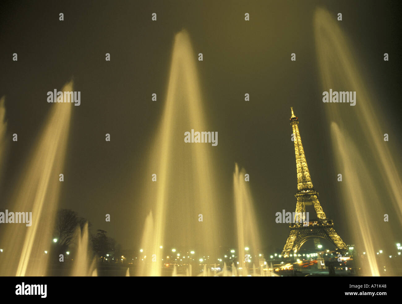 Europe, France, Paris, Eiffel Tower, evening Stock Photo - Alamy