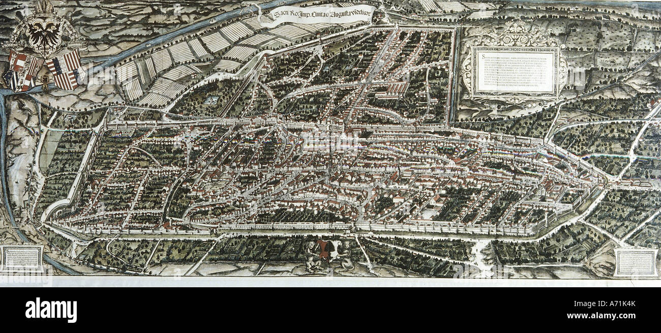 geography / travel, Germany, Augsburg, city views / cityscapes ...