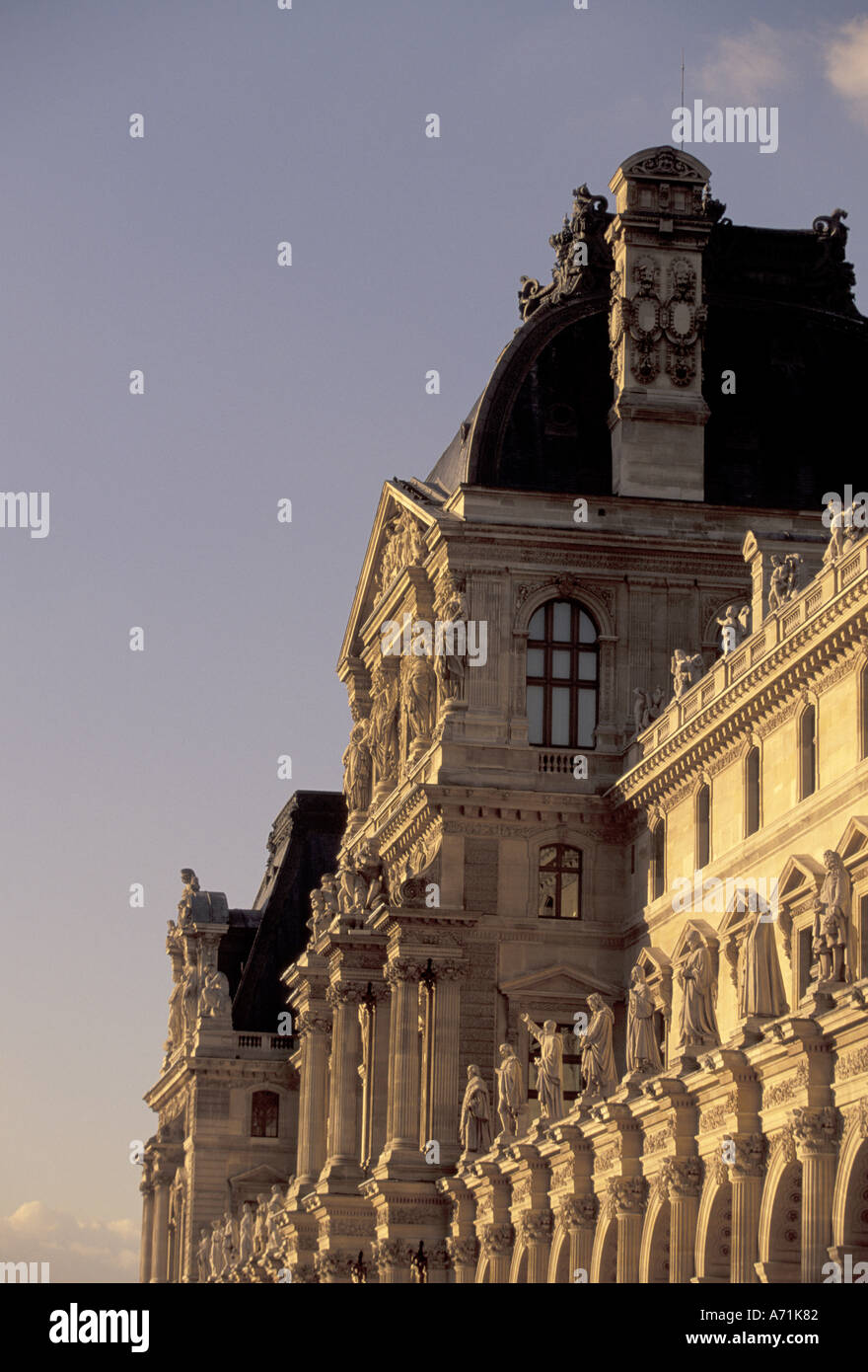 Europe, France, Paris. Le Louvre, building details Stock Photo - Alamy