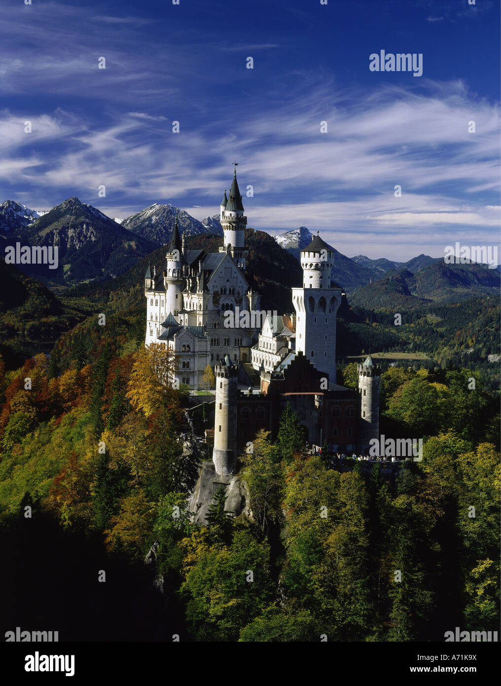 Exterior neuschwanstein castle built ludwig hi-res stock photography ...