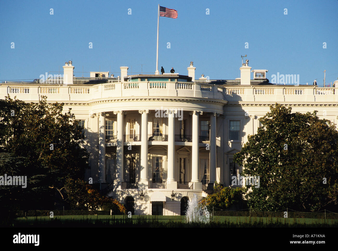 Washington DC The White House Exterior South facade of residence of ...