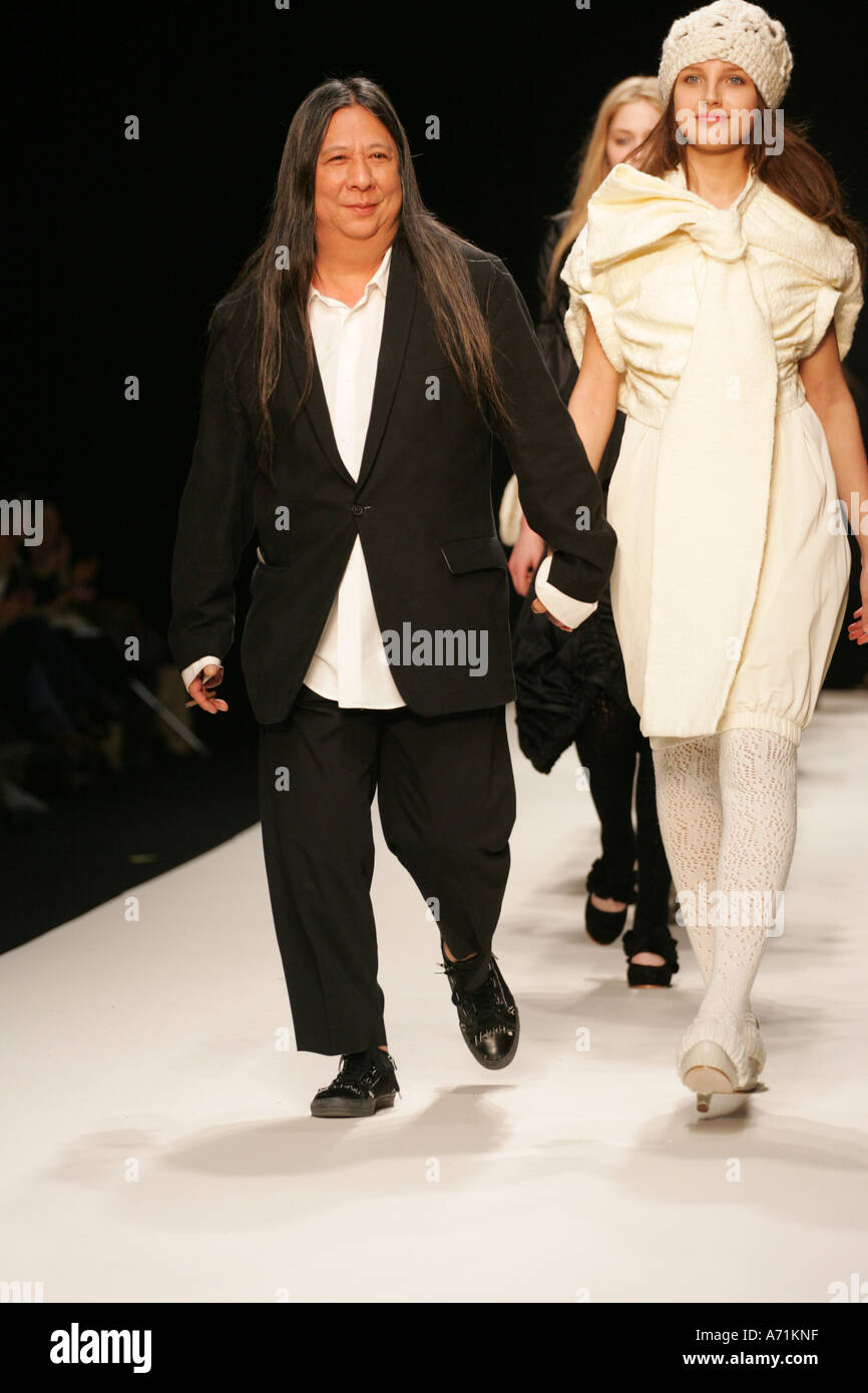 The clothes designer John Rocha at London Fashion Week, Autumn/Winter ...