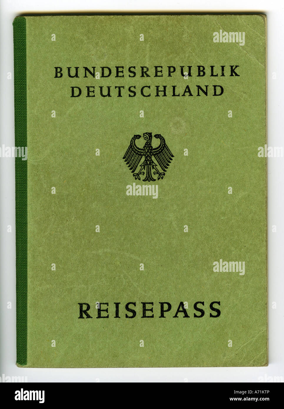 documents, passport of the Federal Republik of Germany, issued 1951 ...