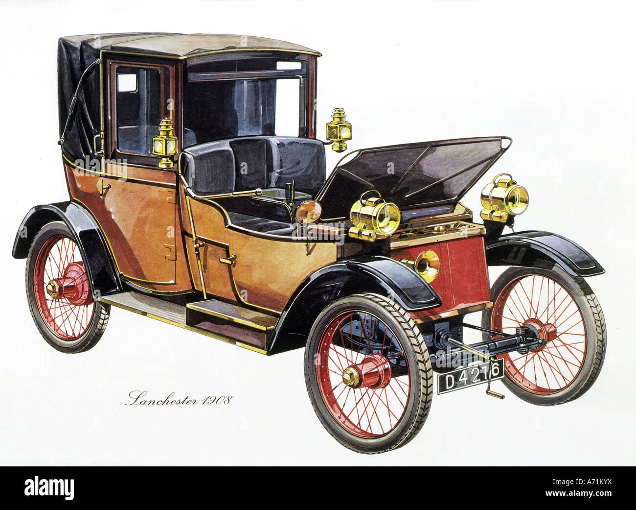 transport/transportation, cars, Lancaster 1908 Stock Photo - Alamy
