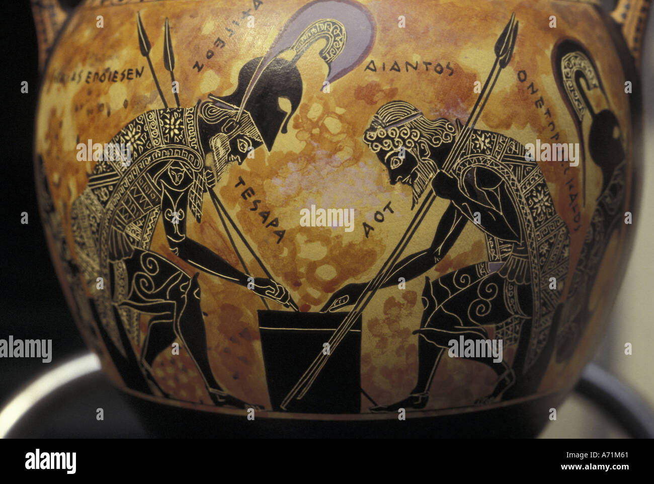 Europe, Greece, Athens. Classic Greek vase reproduction Stock Photo - Alamy