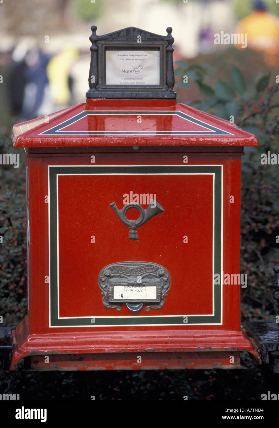 Europe, Hungary, Budapest. Postal box Stock Photo - Alamy