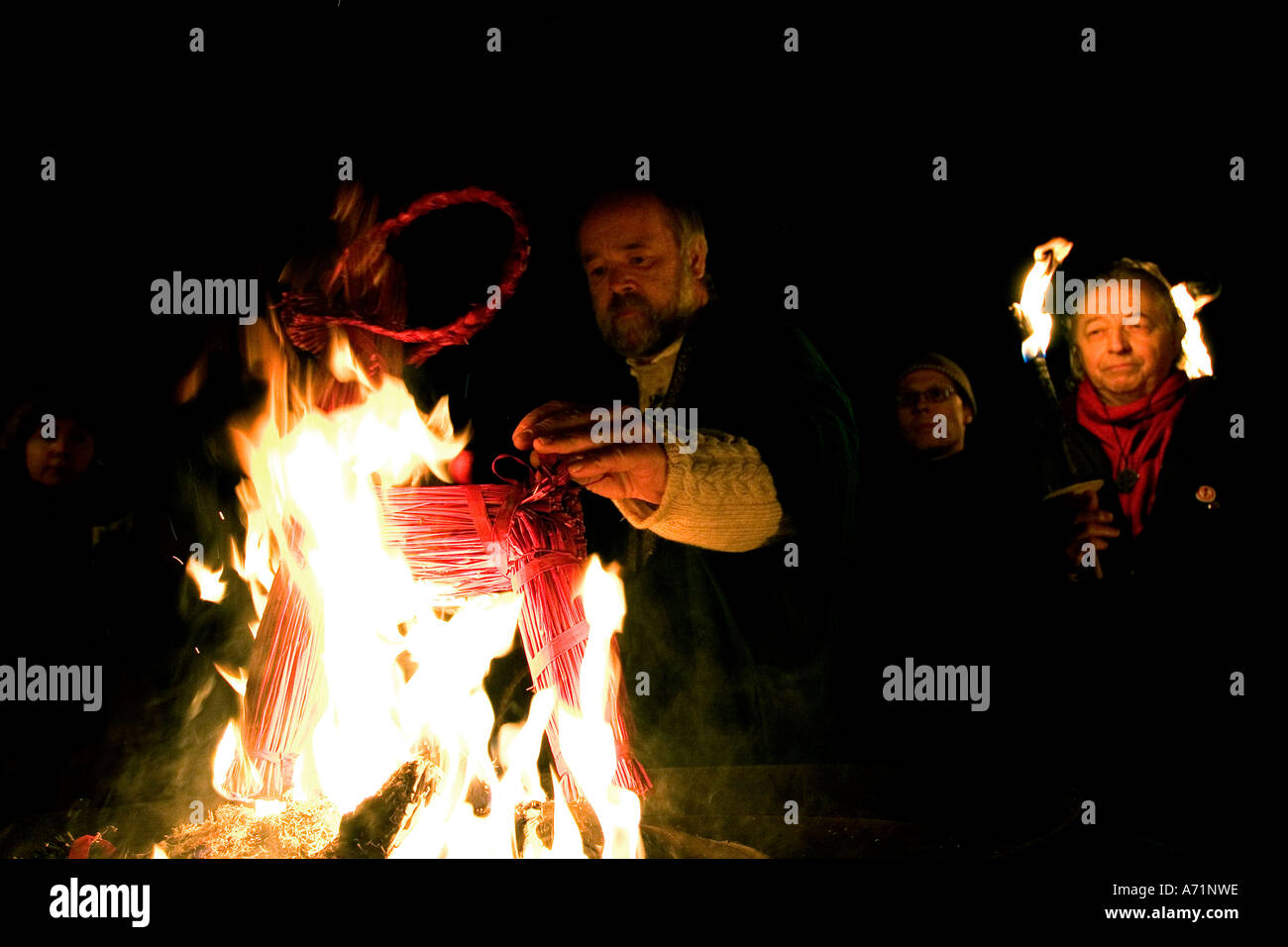 Vikings celebrate the winter solstice in Reykjavik Iceland on the 22 ...