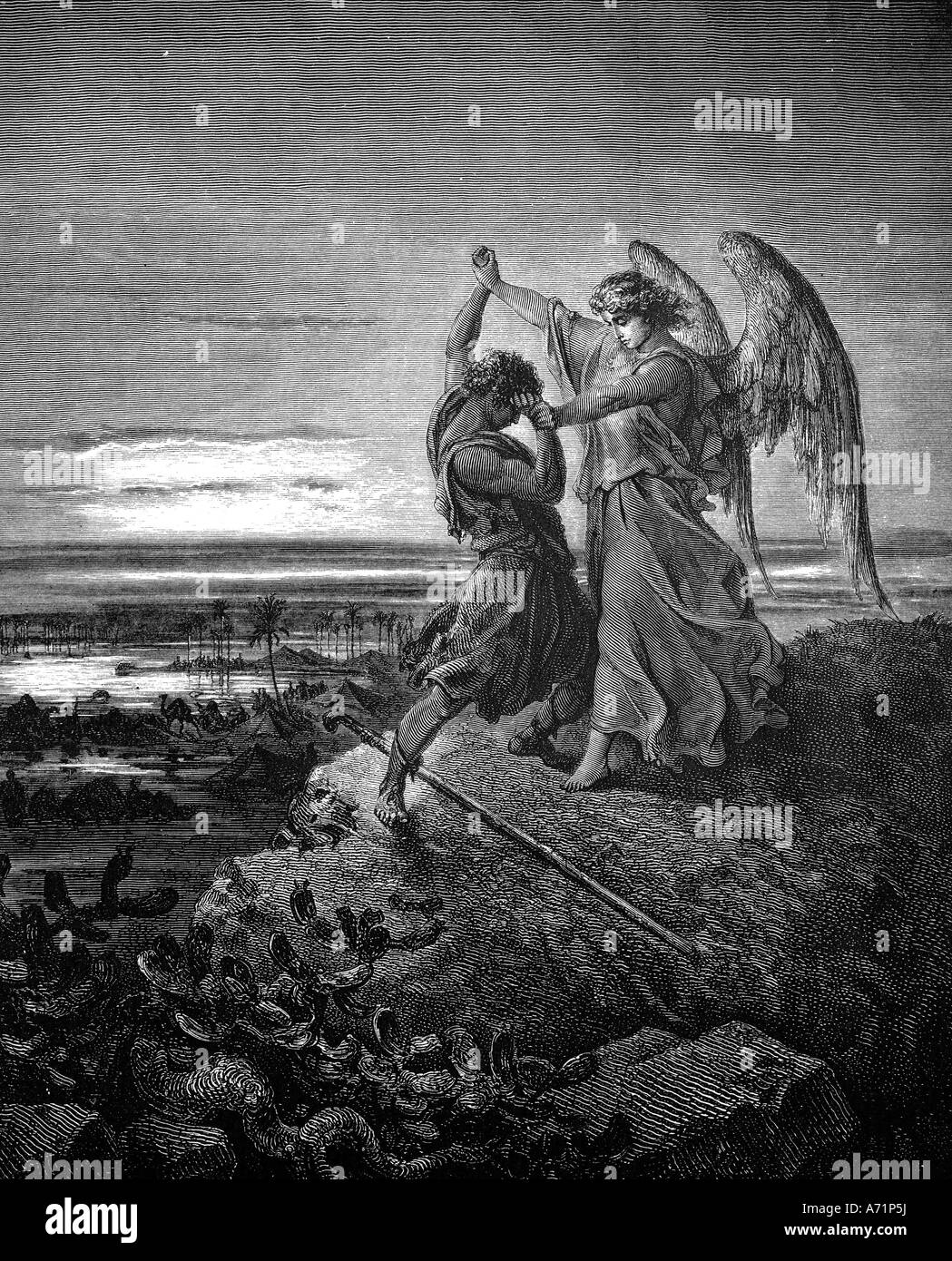 Jacob wrestling with the angel hi-res stock photography and images - Alamy