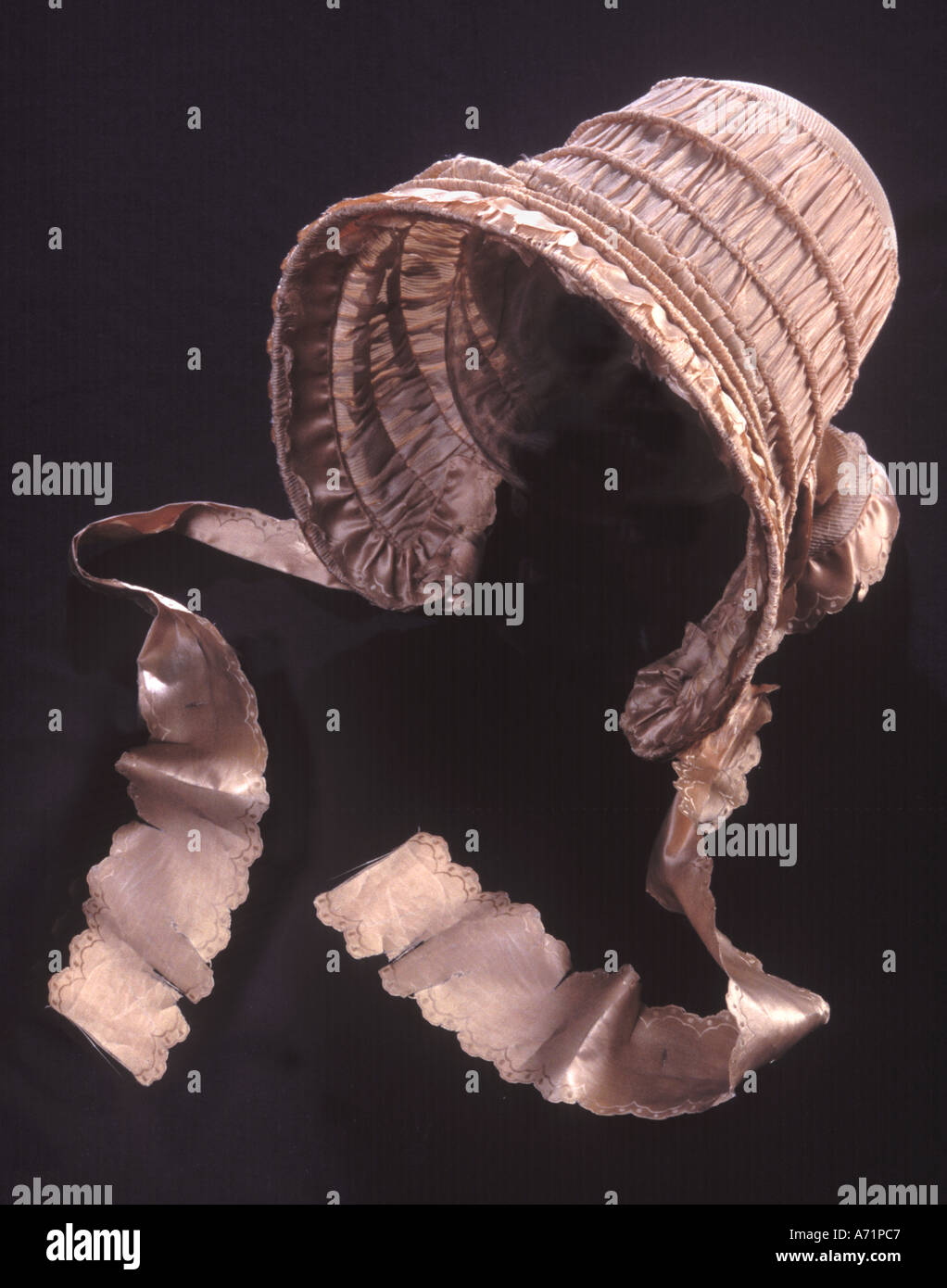 Antique Hat Bonnet Museum Piece 1700's Stock Photo - Alamy