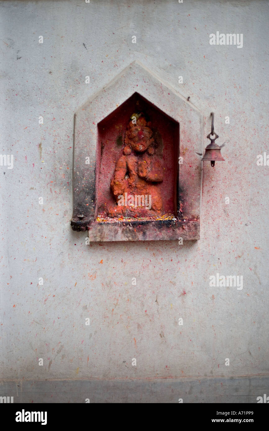 Inset statue at Patan Kathmandu valley Nepal Stock Photo - Alamy