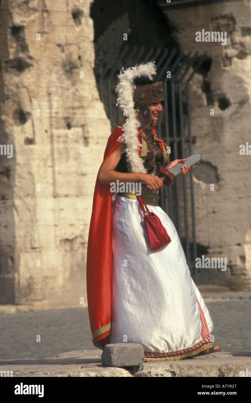 Italy, Rome. The Colosseum, female gladiator Stock Photo - Alamy