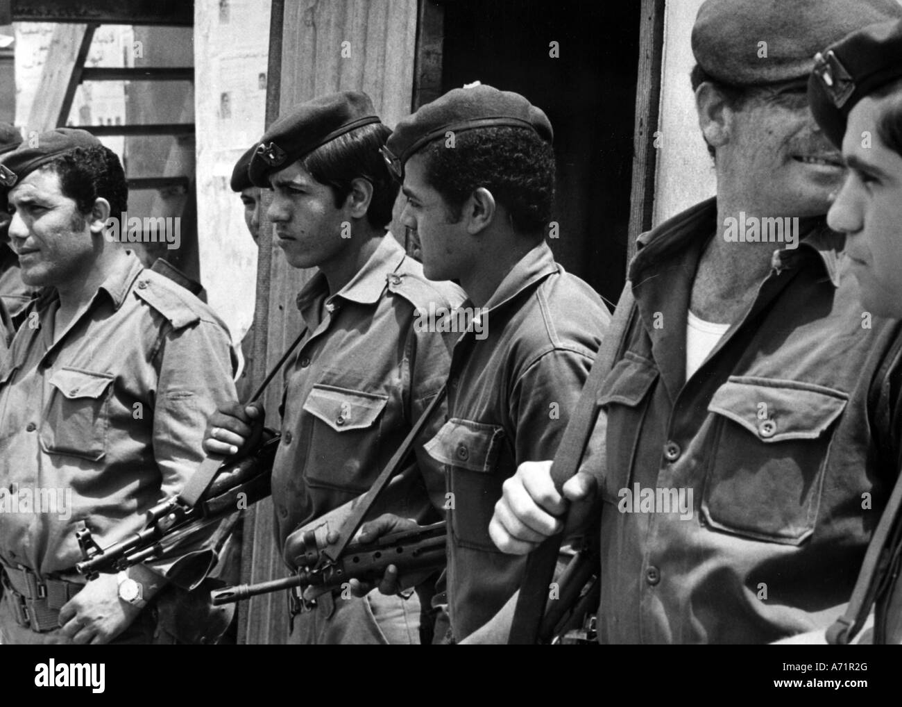 military, Palestine, guerilla, members of the PLA (Palestinian ...