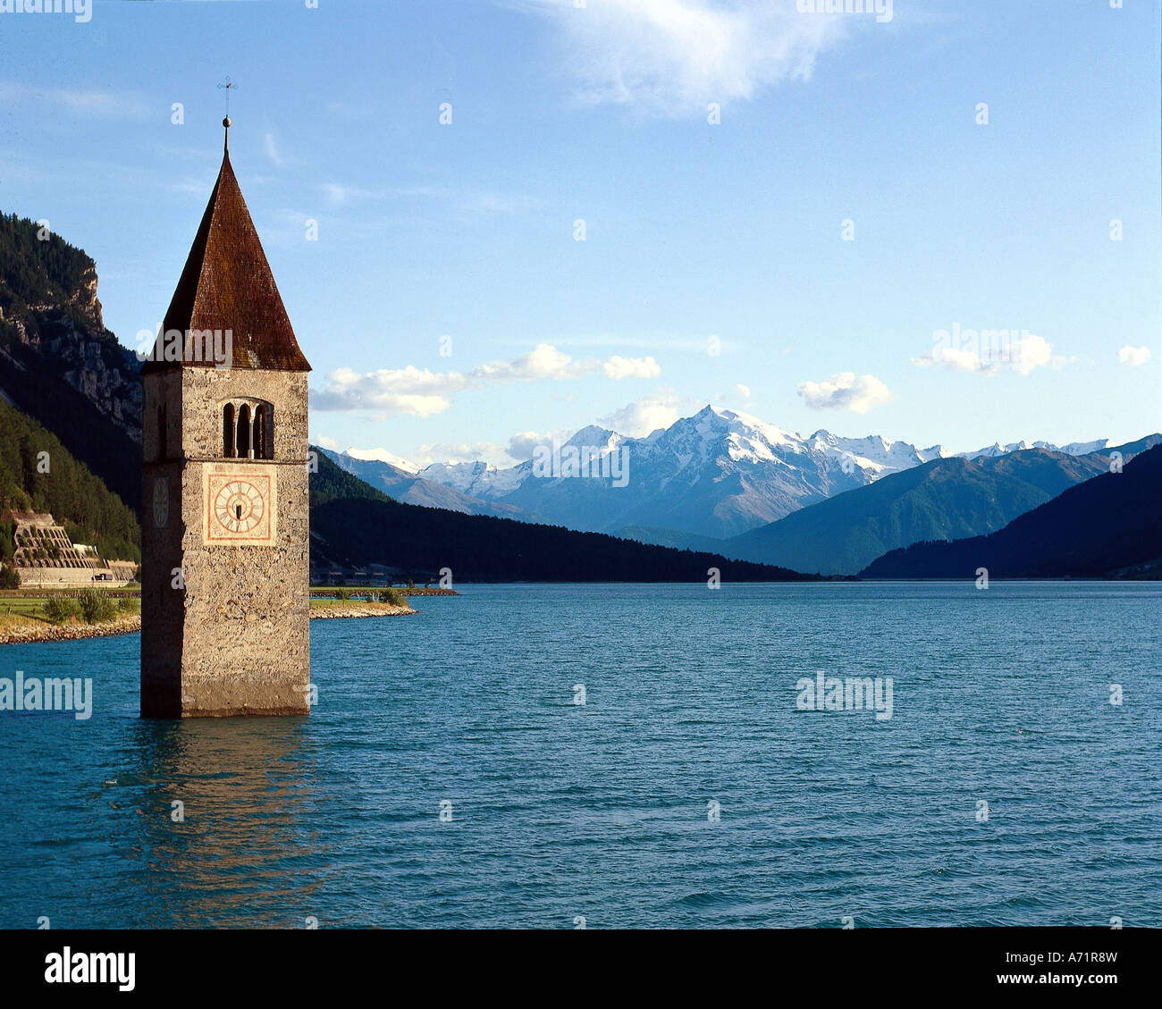 geography / travel, Italy, South Tyrol, Graun, building, architecture ...