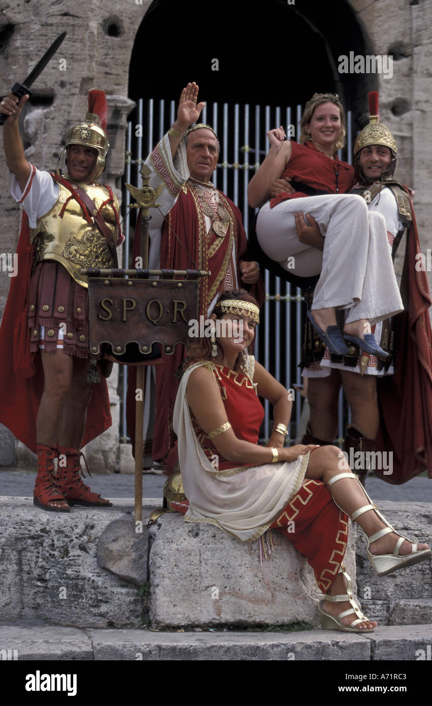 EUROPE, Italy, Rome Gladiator reenactors and tourists Stock Photo - Alamy