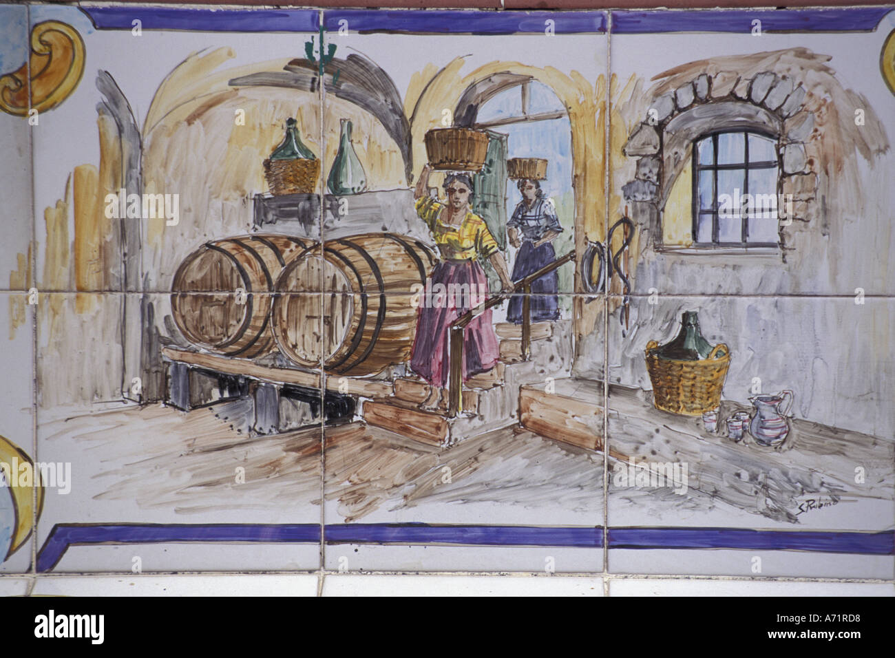 Europe, Italy, Capri. Tiles Stock Photo - Alamy