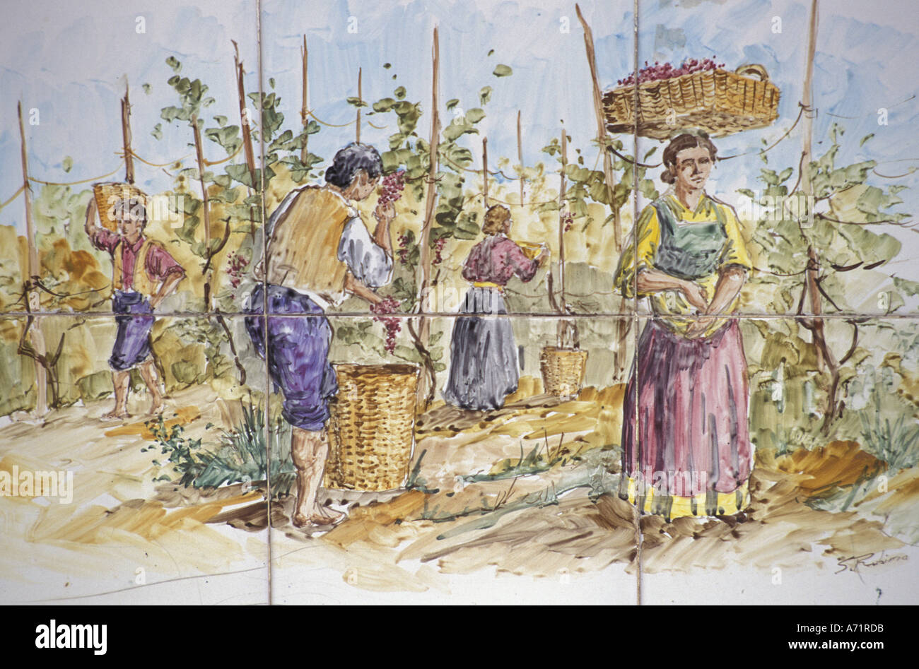 Europe, Italy, Capri. Tiles Stock Photo - Alamy