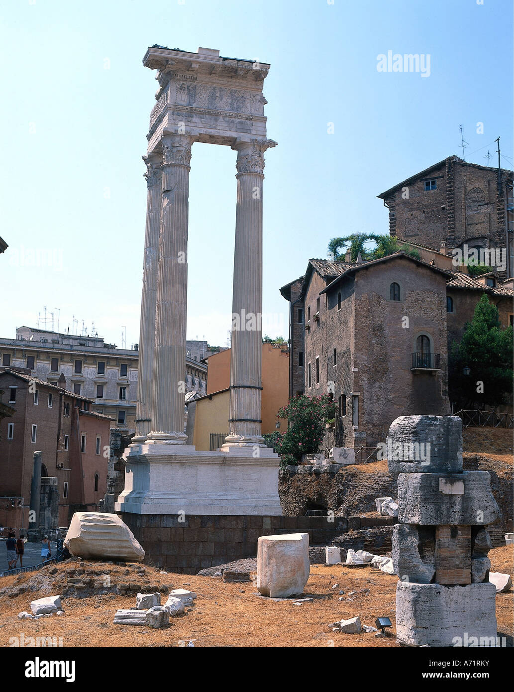 geography / travel, Italy, Rome, temple of Apollon, built 34 BC, on ...