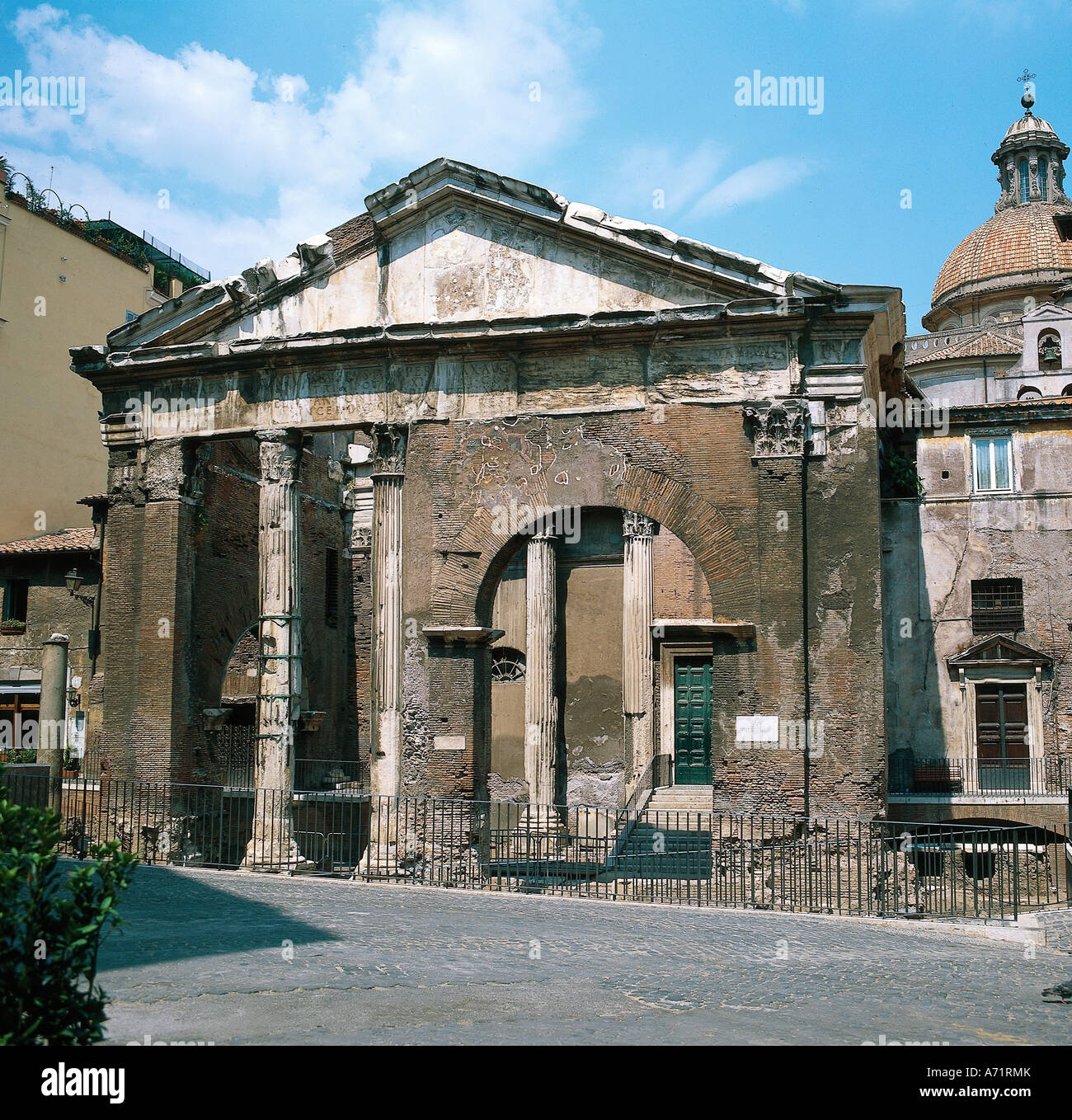 geography / travel, Italy, Rome, ancient synagogue, ruin, exterior view ...