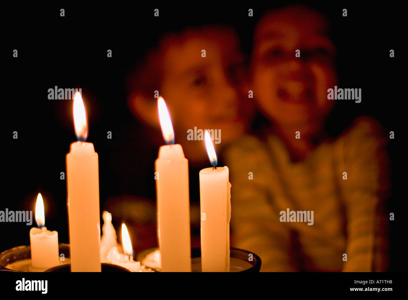 Children candlelight hi-res stock photography and images - Alamy