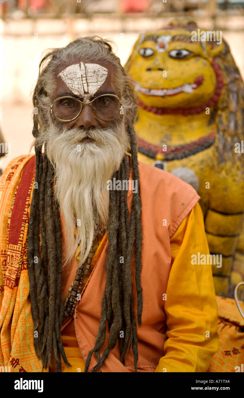 Kathmandu nepal temple sadu hi-res stock photography and images - Alamy