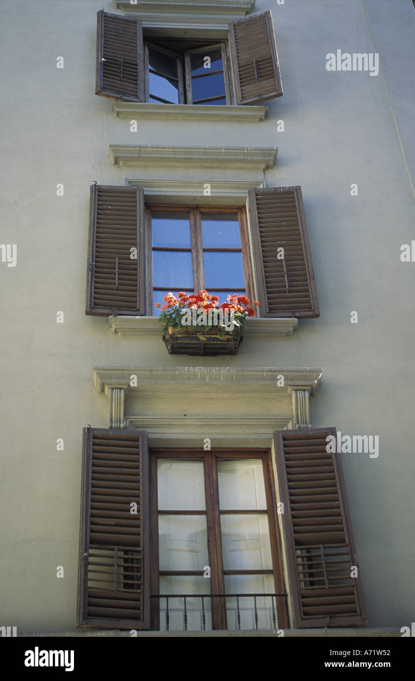 Europe, Italy, Florence. Florence windows Stock Photo - Alamy