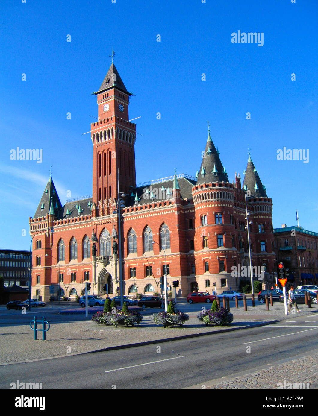 The Town Hall building in Helsingborg, Sweden, was constructed by ...