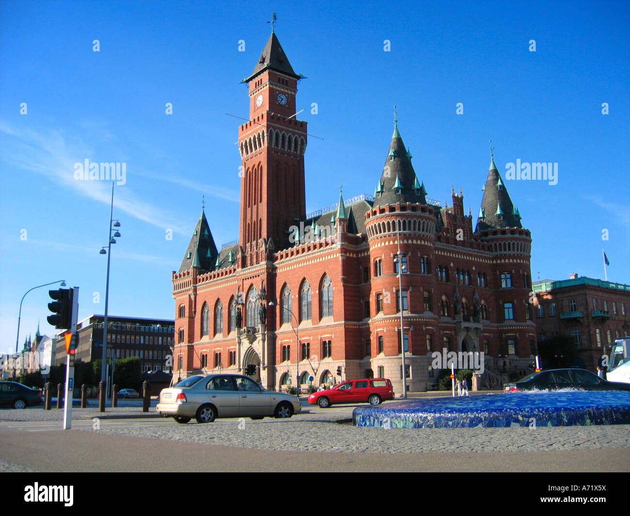 The Town Hall building in Helsingborg, Sweden, was constructed by ...