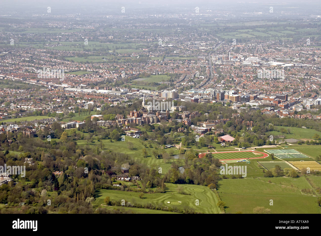 Aerial view harrow london hi-res stock photography and images - Alamy