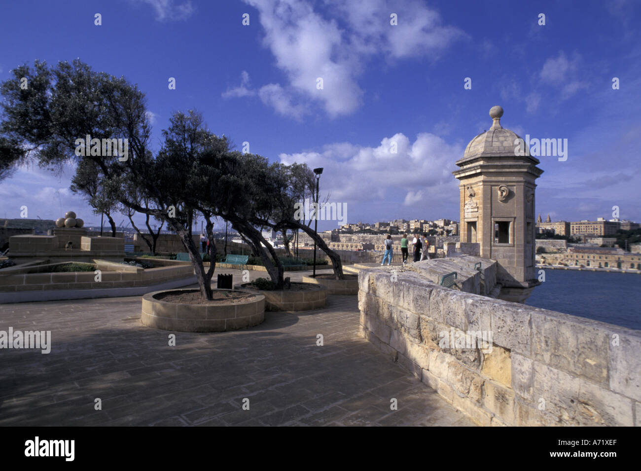 Malta, Senglea. The Vedette watchtower Stock Photo - Alamy