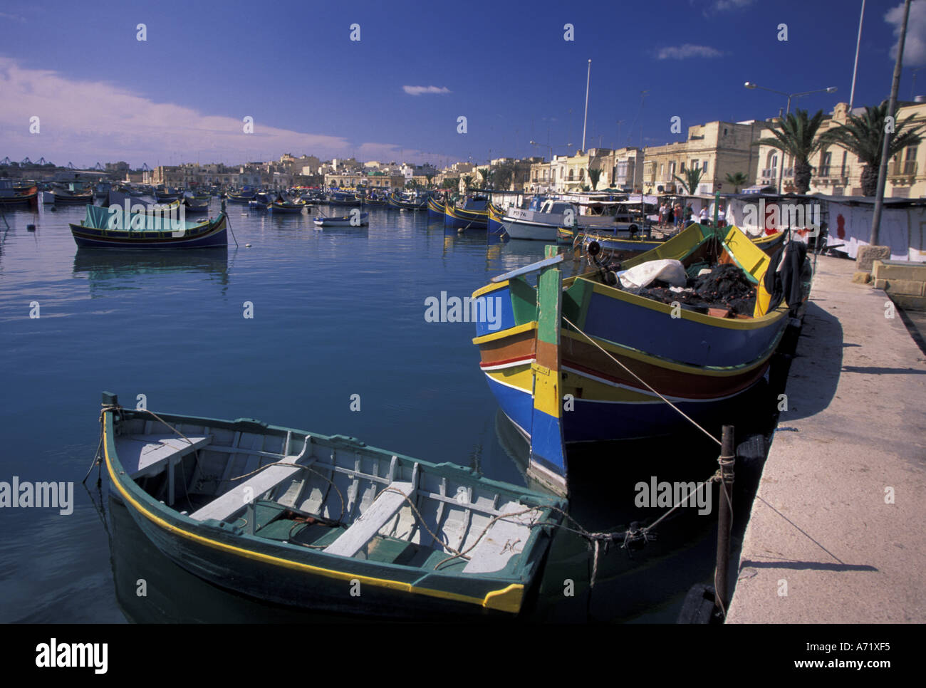 Malta, Marsaxlokk. Harbor, fishing village Stock Photo - Alamy