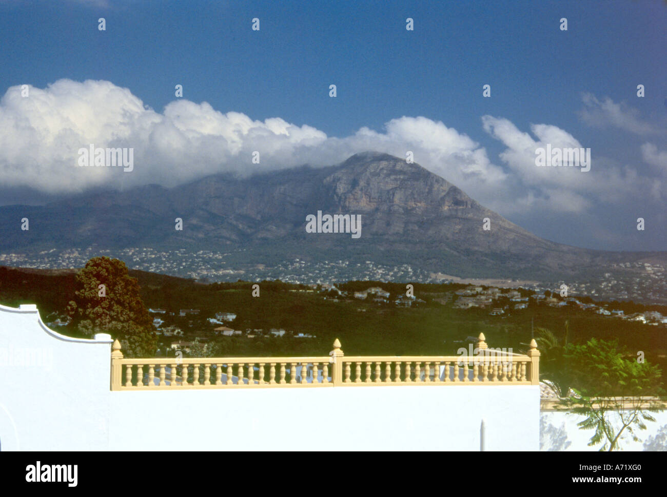 El Montgó, the mountain that looks like an elephant. From Benitachell ...
