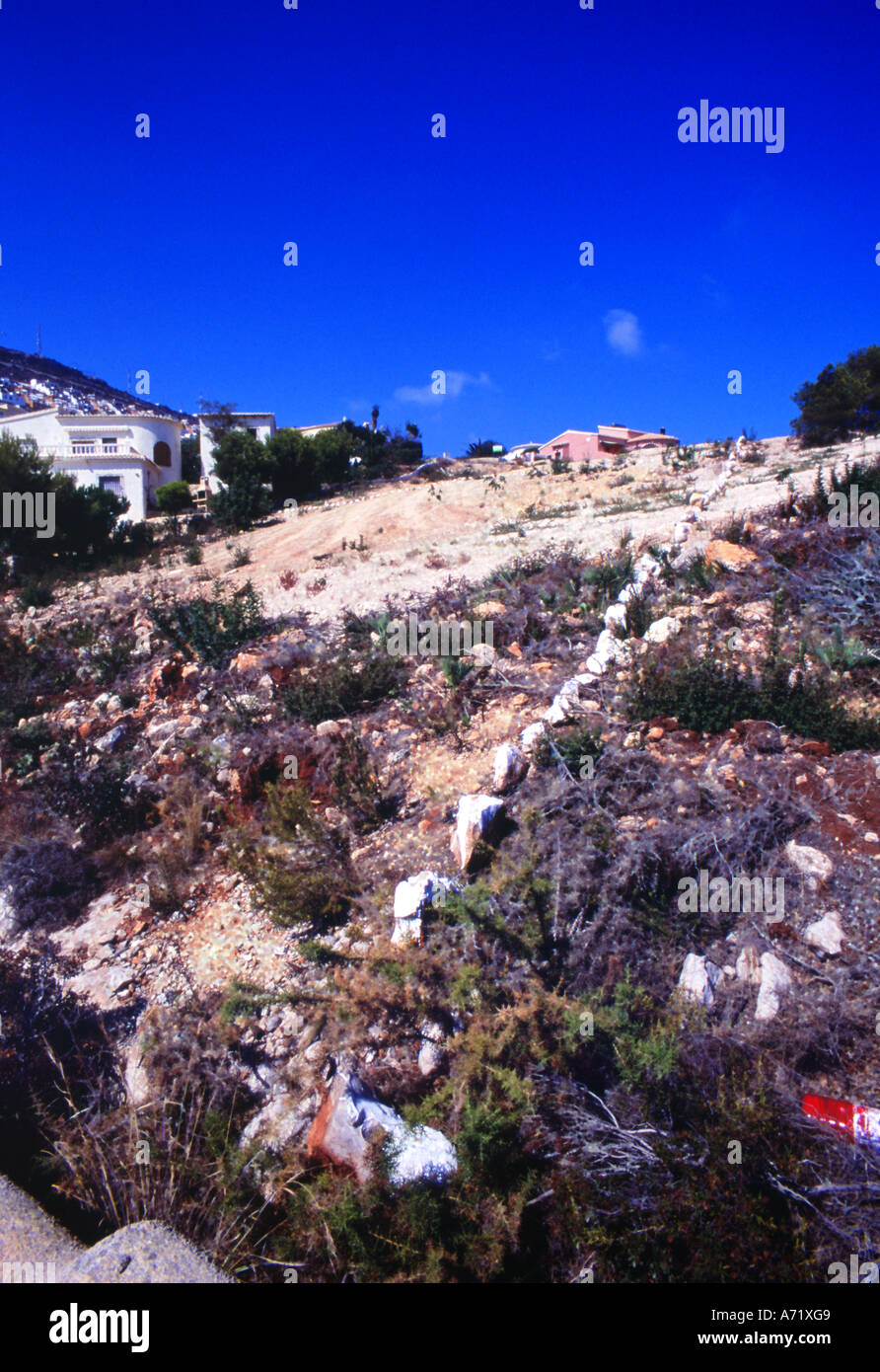 Spanish building plot Stock Photo - Alamy
