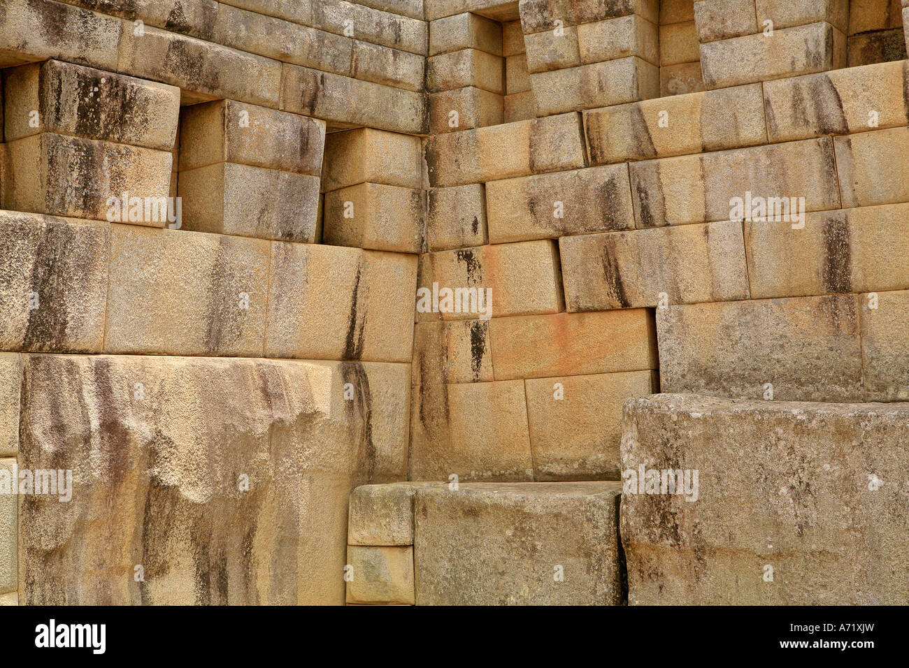 Templo Principal Main Temple Machu Picchu Peru Stock Photo - Alamy