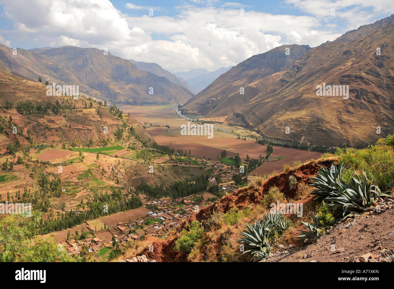 Sacred Valley of the Incas Urubamba Valley near Cusco Peru Stock Photo ...