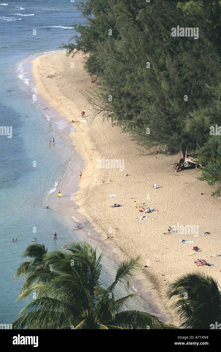 Ke e Beach Ha ena State Park Na Pali coast Kauai Hawaii Stock Photo - Alamy