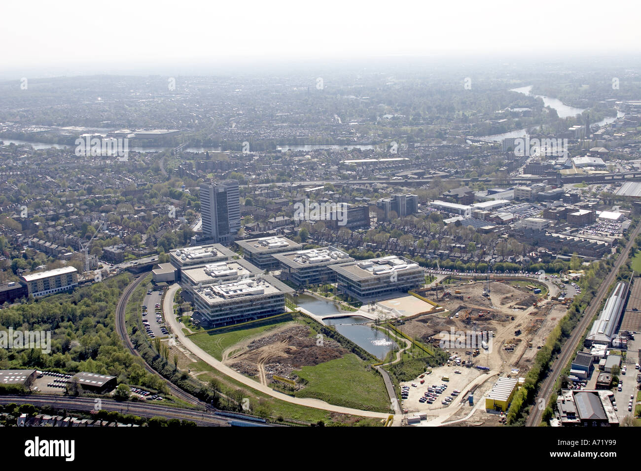 Chiswick london aerial hi-res stock photography and images - Alamy