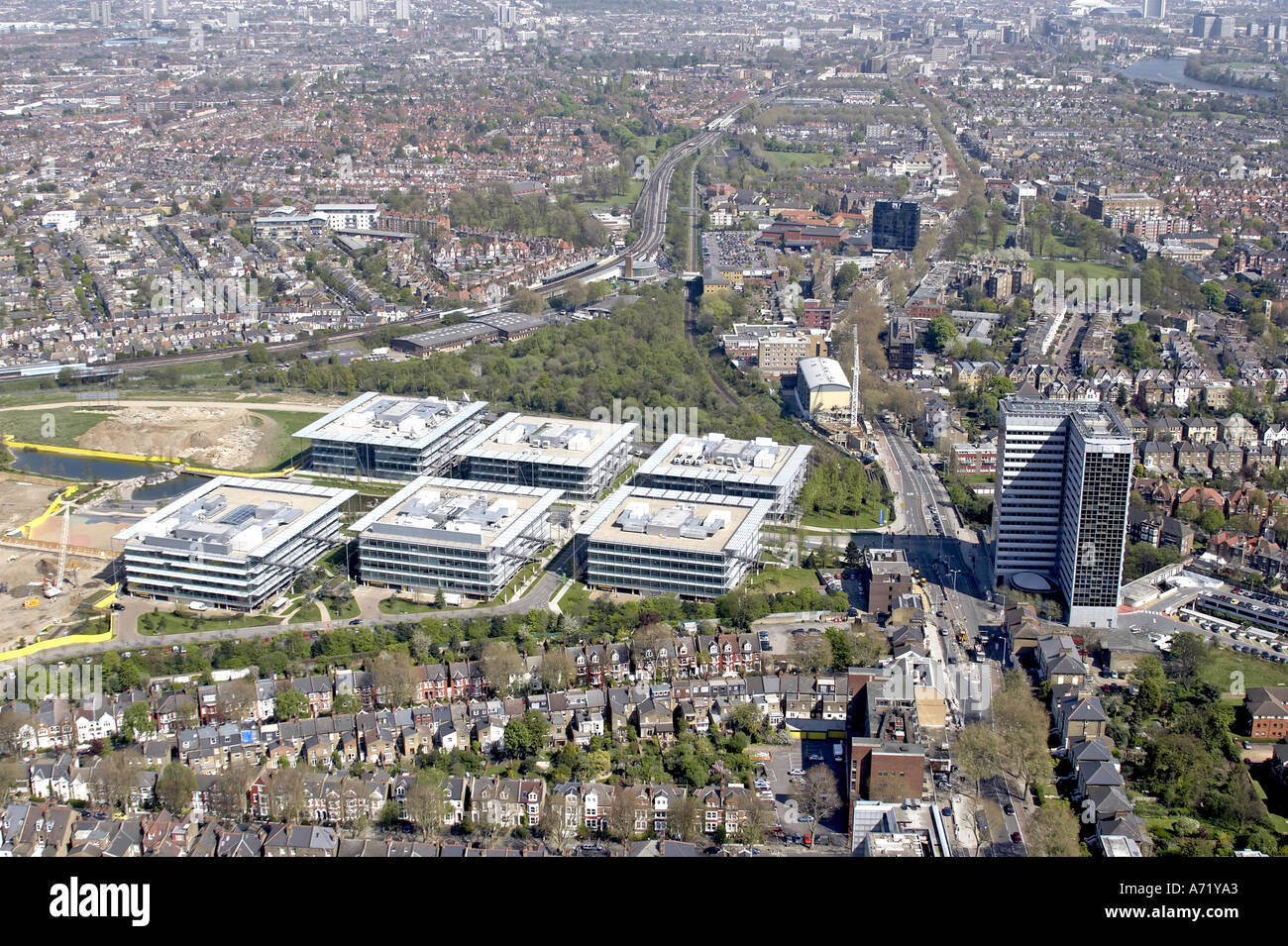 Chiswick london aerial hi-res stock photography and images - Alamy