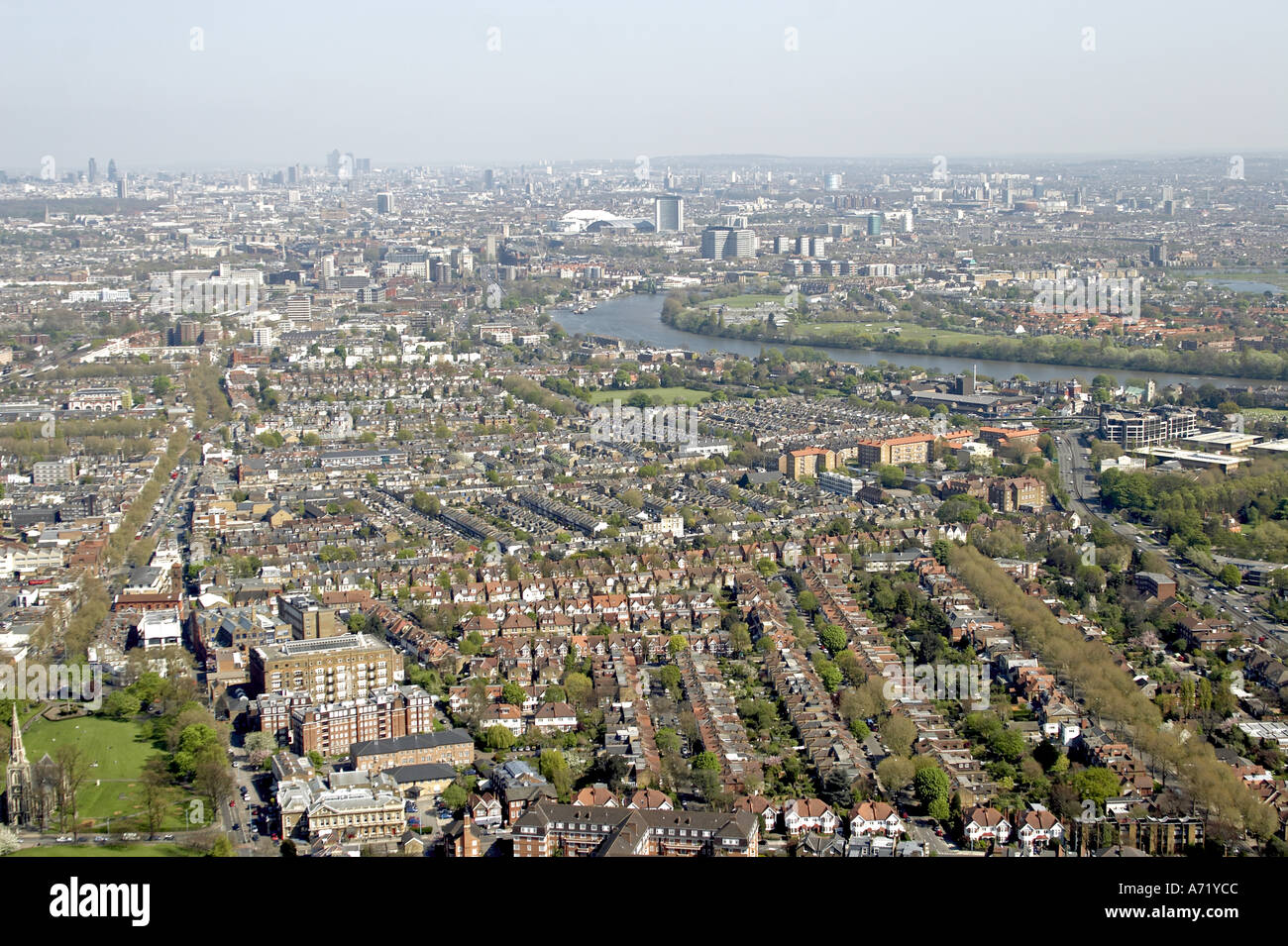 Chiswick london aerial hi-res stock photography and images - Alamy
