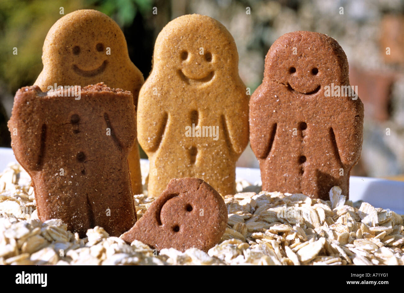 group of gingerbread men Stock Photo - Alamy