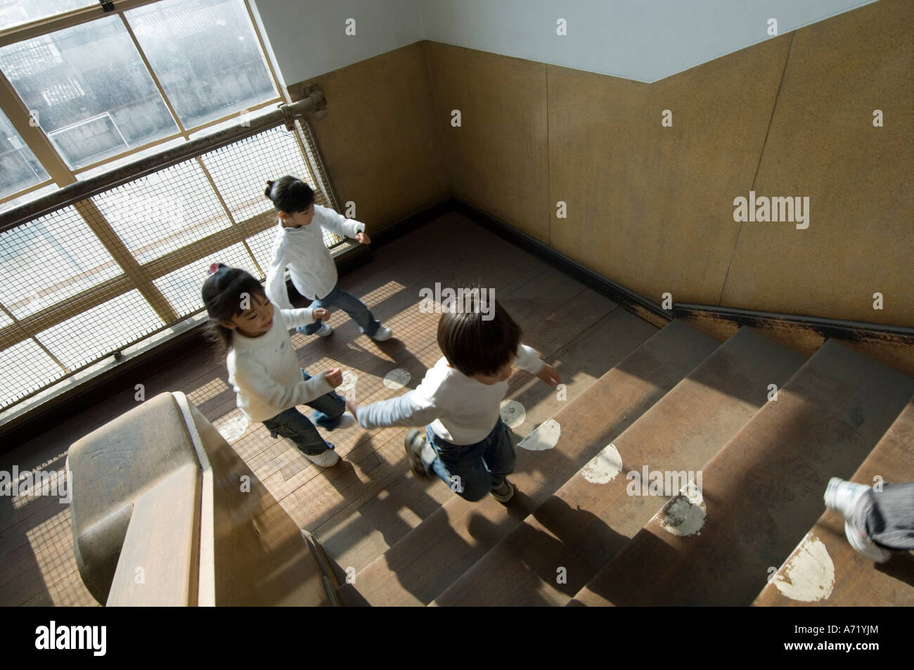 Running up steps school hi-res stock photography and images - Alamy