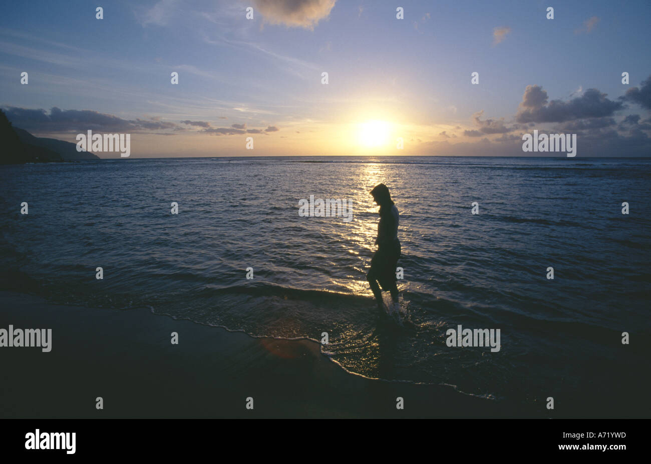 Ke e Beach Ha ena State Park Na Pali coast Kauai Hawaii Stock Photo - Alamy