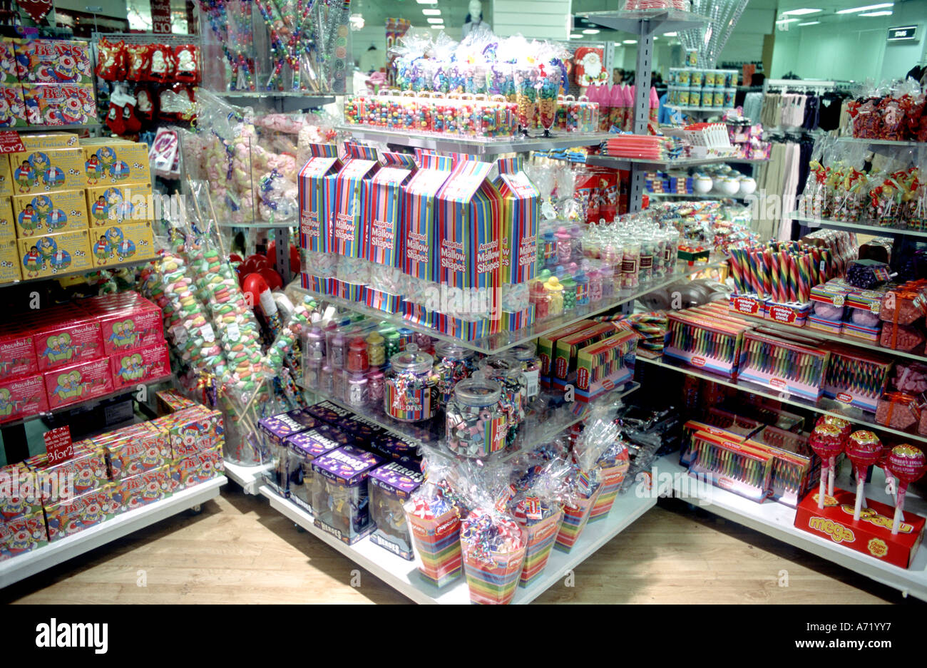 sweet shop display Stock Photo - Alamy
