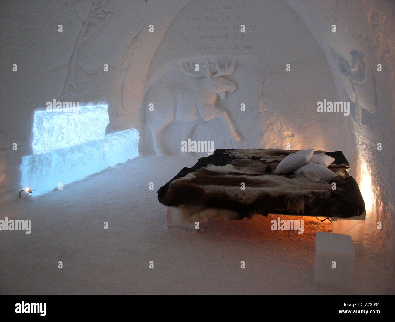 Noahs Ark by Albert Falck a suite at the Ice Hotel Jukkasjarvi Lapland ...