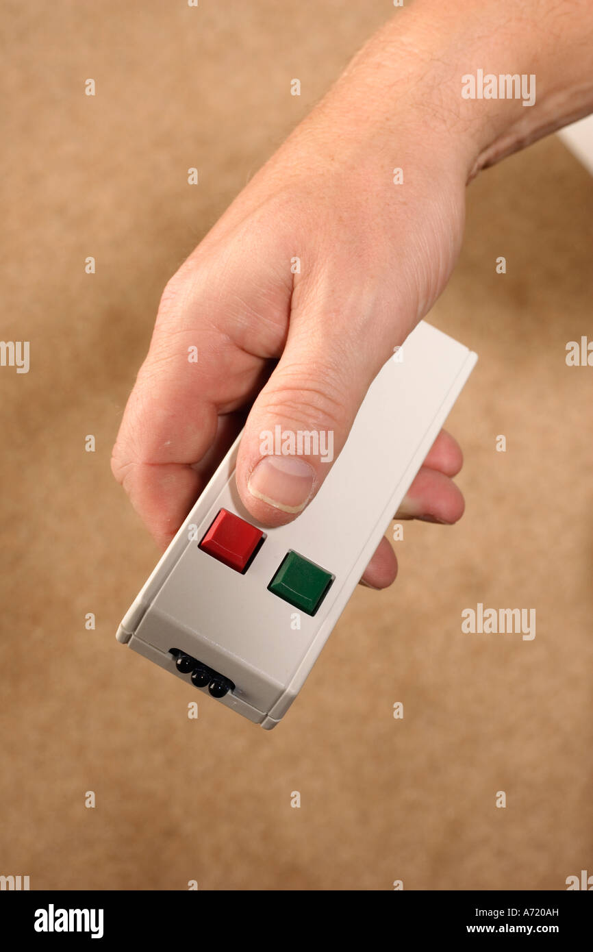 Remote control for stairlift Stock Photo - Alamy