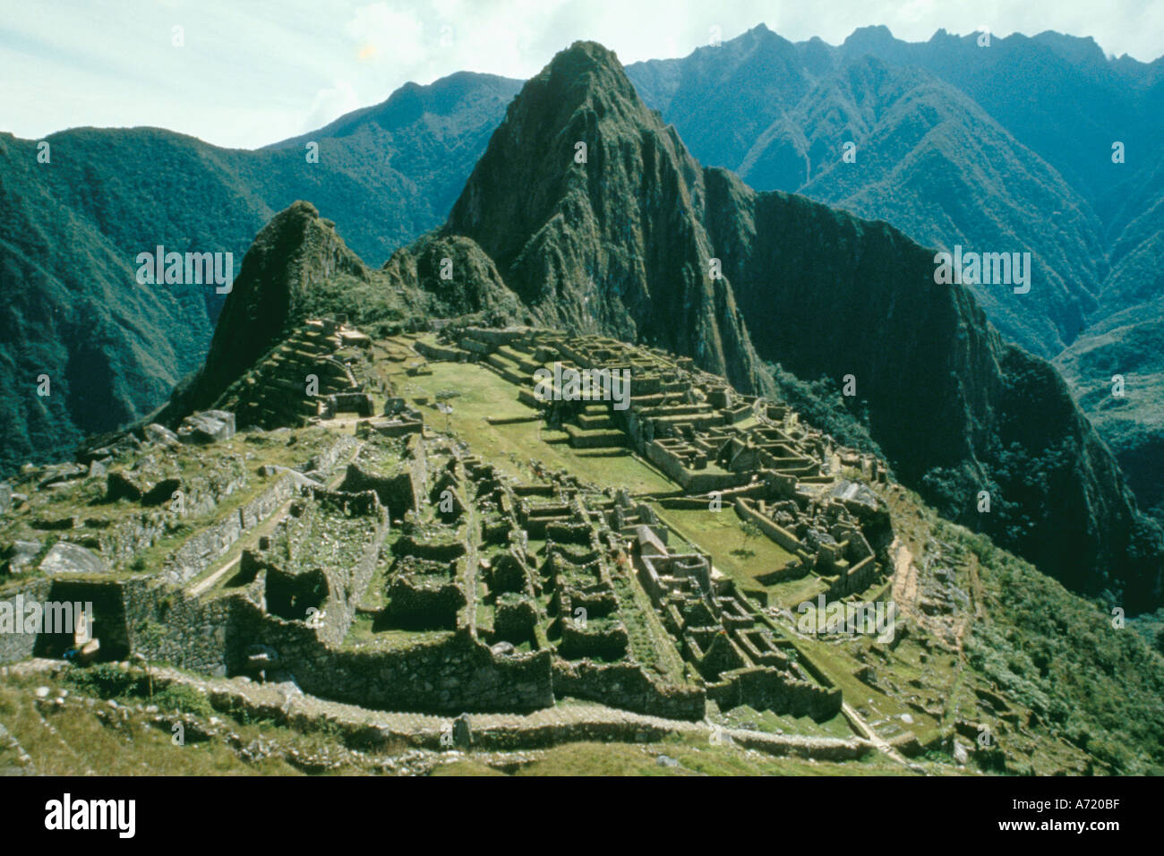 Ancient ruins at Machu Picchu Peru Stock Photo - Alamy