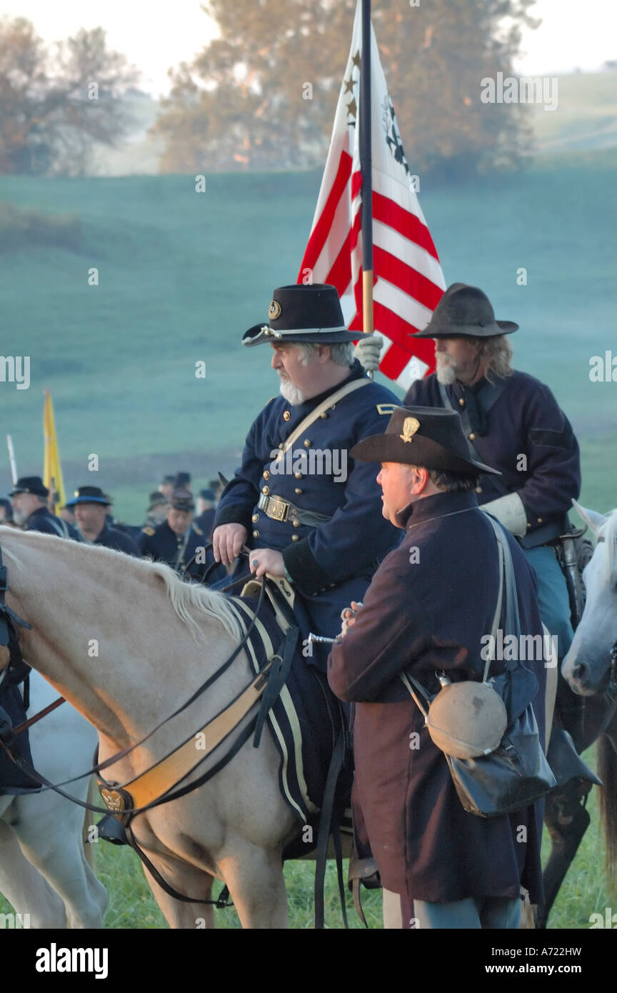 Union army reenactment officer hi-res stock photography and images - Alamy
