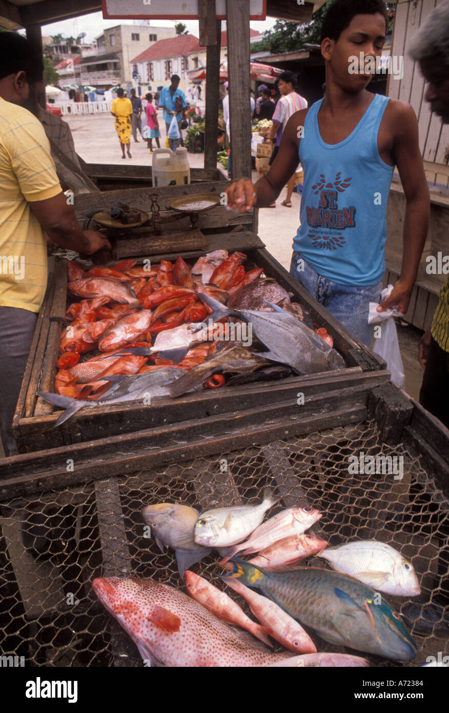 Marigot market st martin hi-res stock photography and images - Alamy