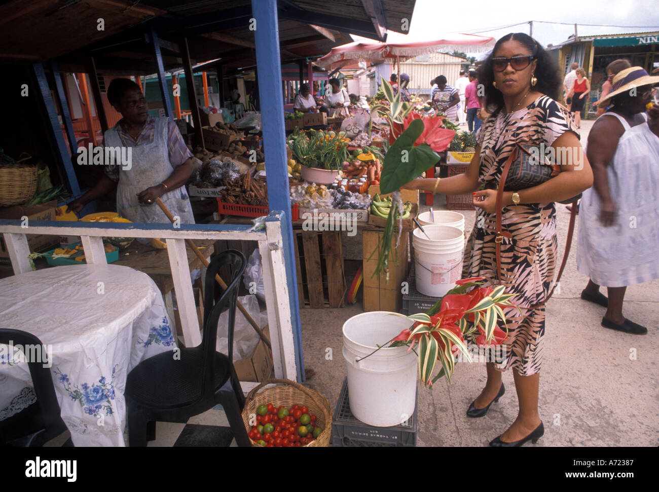 Marigot market st martin hi-res stock photography and images - Alamy